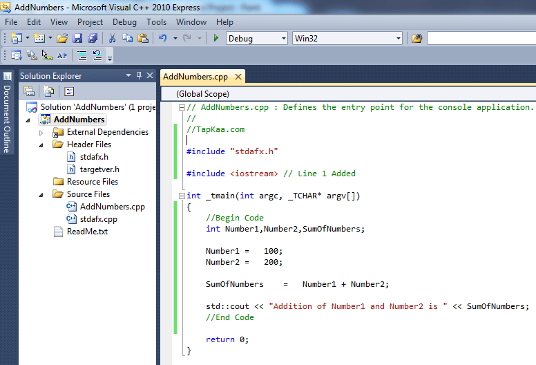 Sample Code In C To Add Numbers C Code Sample Tutorial And 